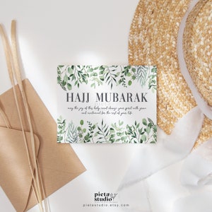 Hajj Mubarak Card, Islamic Greeting Card Digital Download, Umra Gift ...