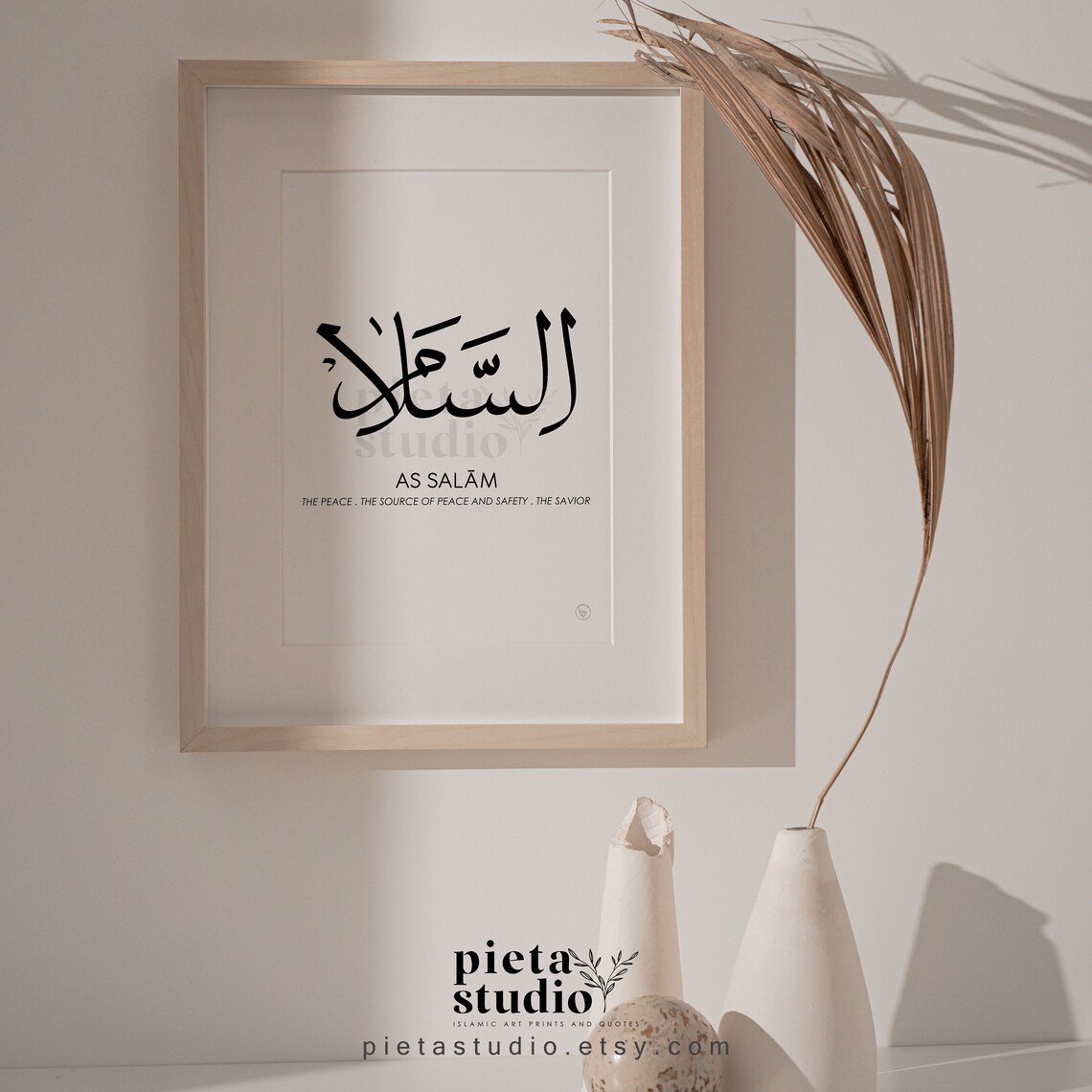 As Salam Calligraphy Wall Art Asmaul Husna 99 Beautiful Names | Etsy