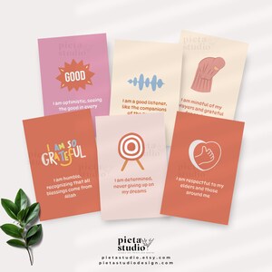 Islamic Affirmation Cards, Positive Affirmations for Kids, Islamic ...