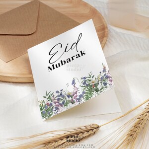 Eid Al Fitr Card, Eid Cards Template, Eid Mubarak Cards Printable ...