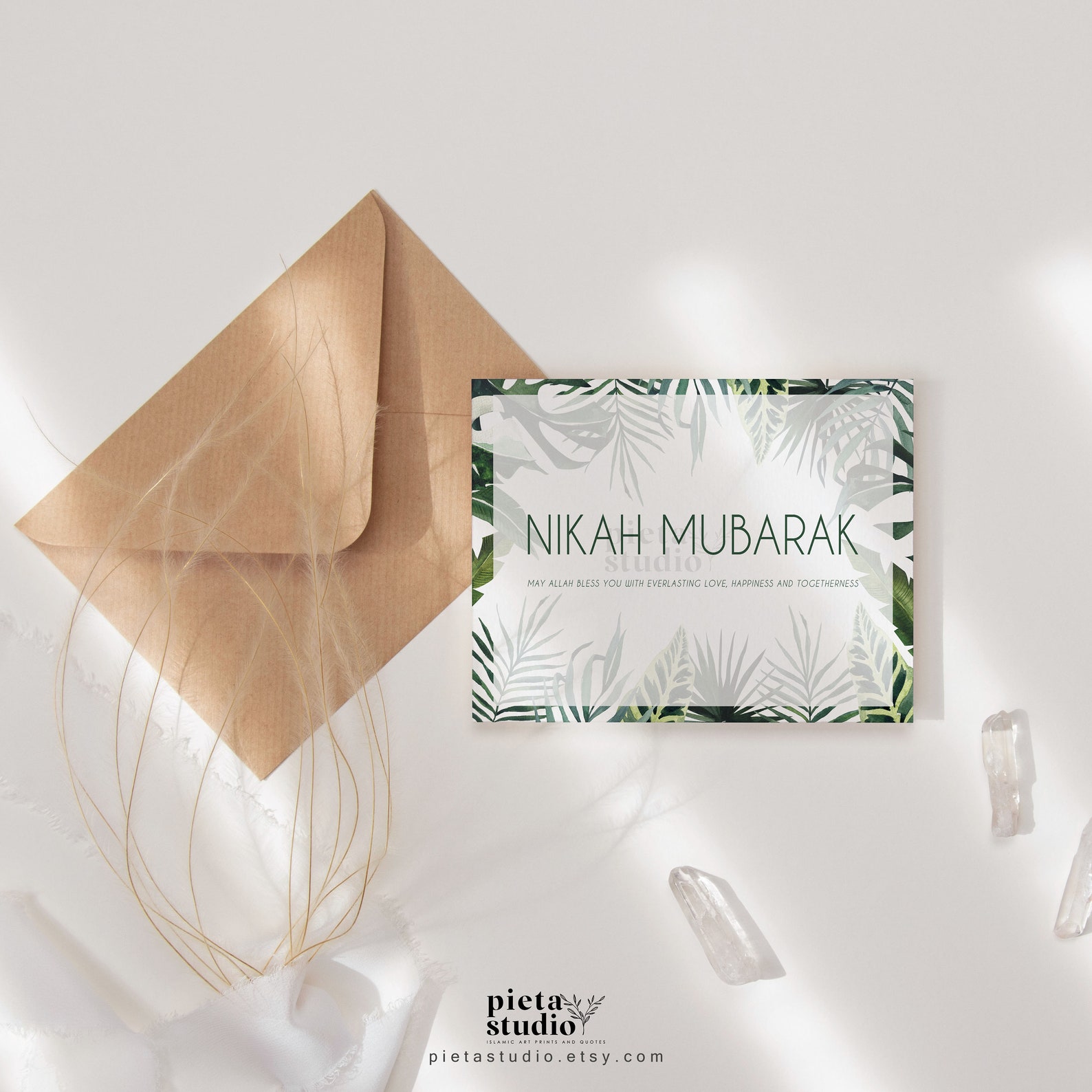 Nikah Mubarak Card Nikkah Digital Download Muslim Wedding | Etsy Canada