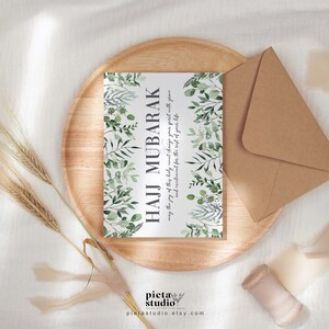 Hajj Mubarak Card, Islamic Greeting Card Digital Download, Umra Gift ...