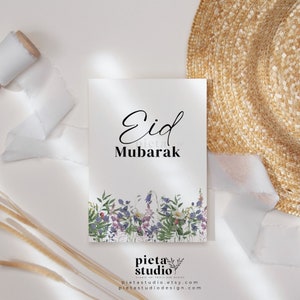 Eid Al Fitr Card, Eid Cards Template, Eid Mubarak Cards Printable ...