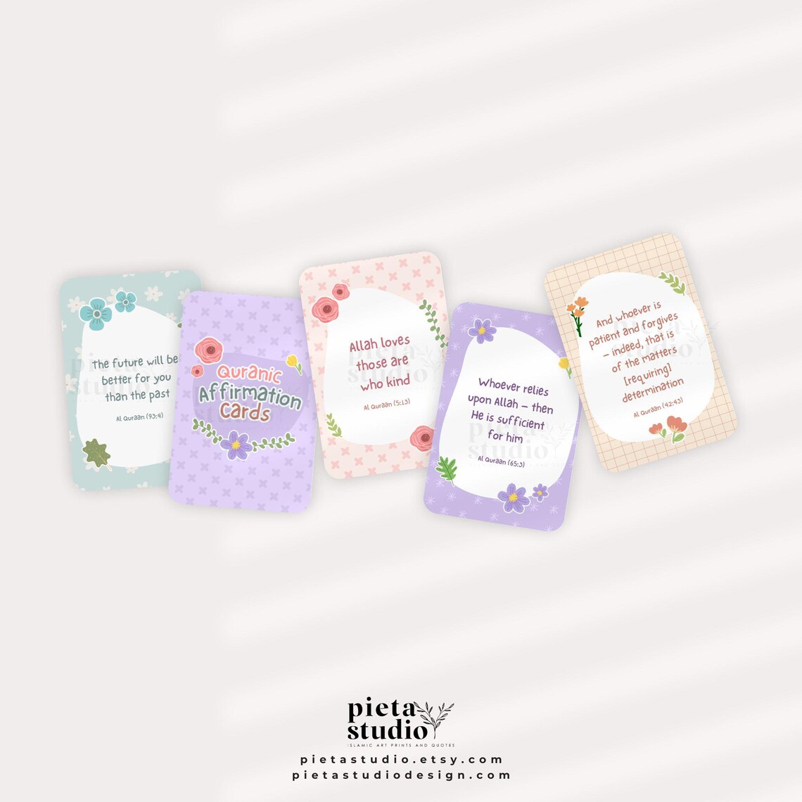 Flash Cards Quran, Islamic Affirmation Cards, Positive Affirmations ...