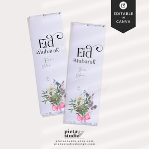 Chocolate Wrapper for Eid, Eid Gifts for Women, Chocolate Wrapper ...