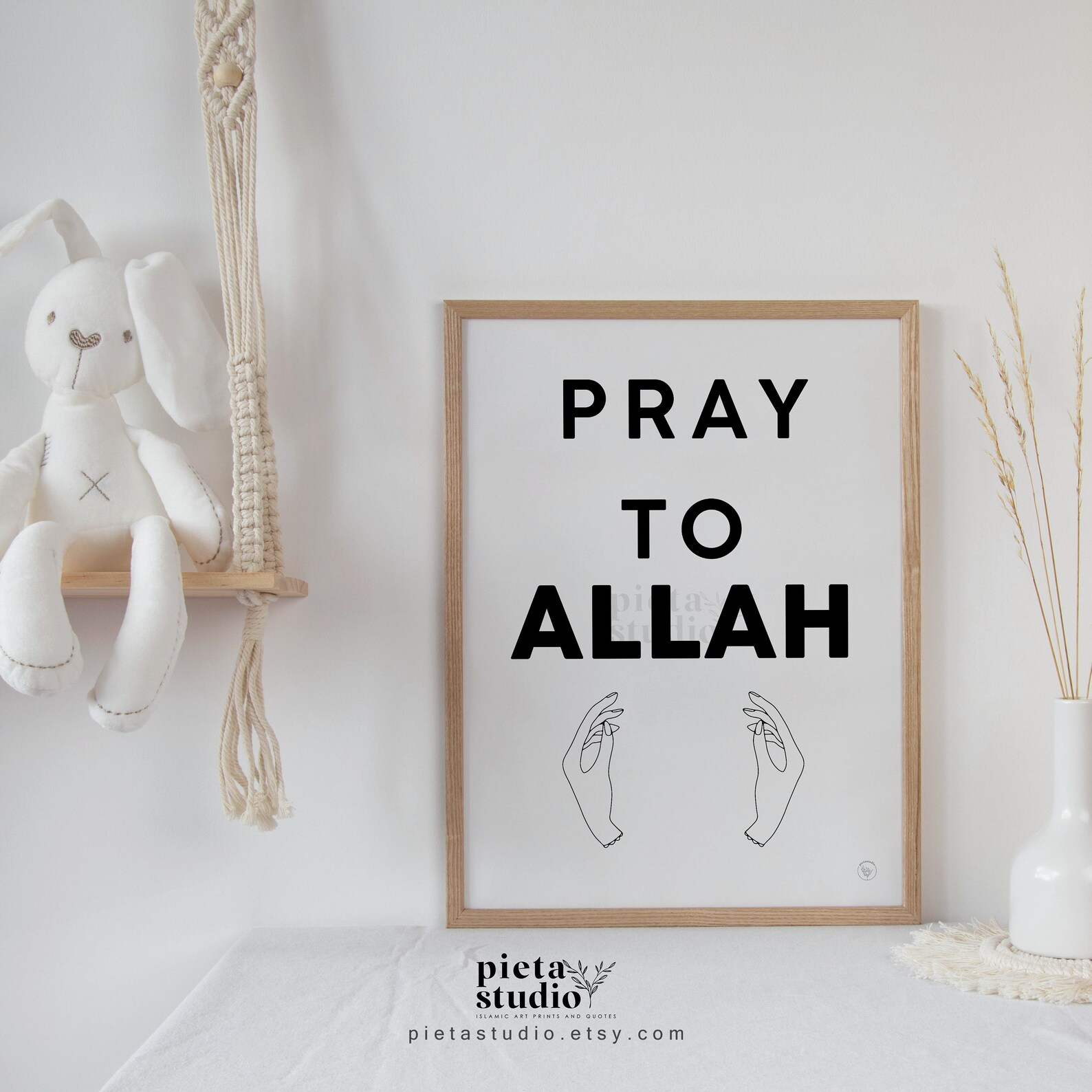Pray to Allah Wall Art Islamic Reminders Poster Muslim - Etsy