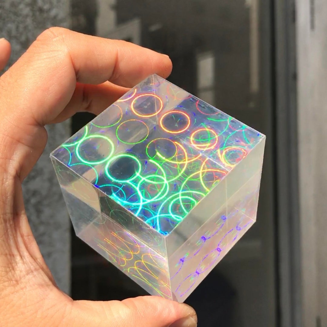 Niji Cube Holo - Ripple - 5cm or 3cm - Etsy