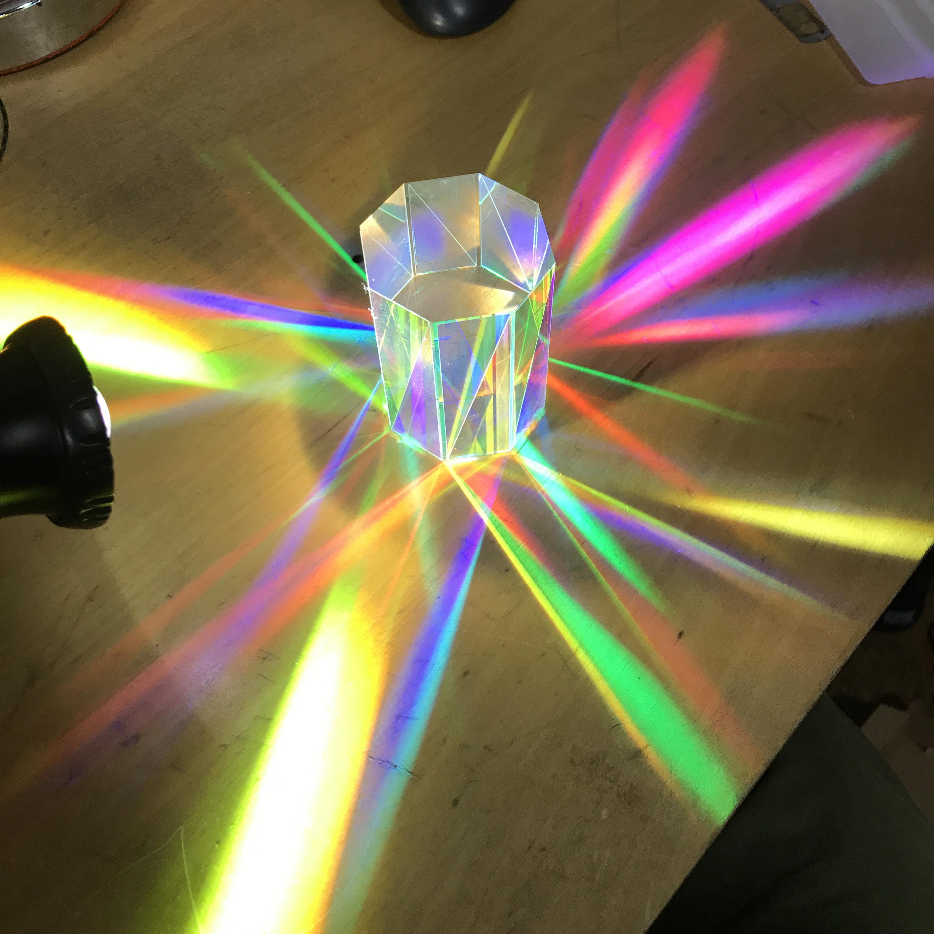 Niji Octagonal Prism Dichroic H70mmw50mmd50mm | Etsy