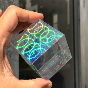 Niji Cube Holo - Ripple - 5cm or 3cm - Etsy