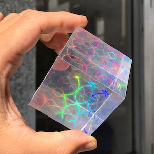 Niji Cube Holo - Ripple - 5cm or 3cm - Etsy