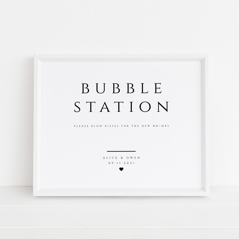 Wedding Bubble Sign - Etsy