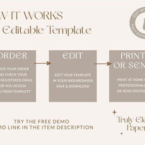 Rustic Wedding Program Template, Greenery Ceremony Program, Wedding ...