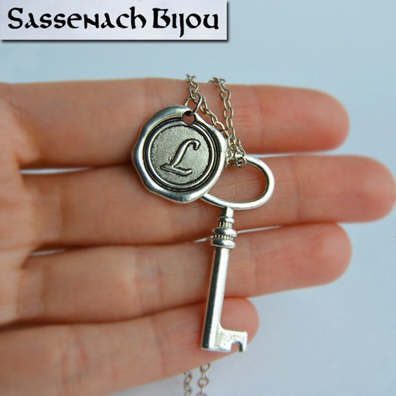 The Key to Lallybroch Vintage Silver Skeleton Key Letter L | Etsy