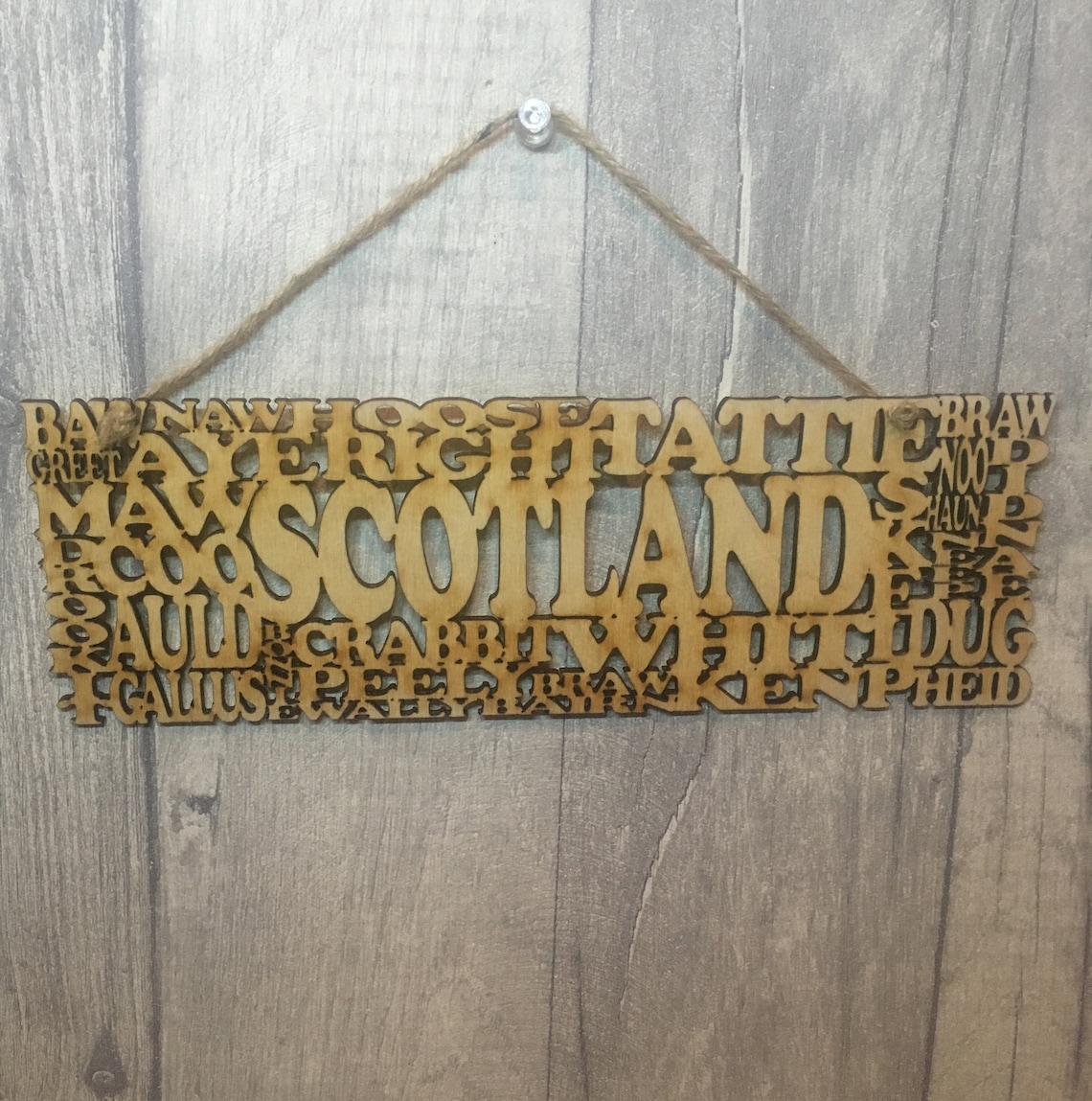 Scottish Slang Hanging Wall Home Decor Funny Scottish Gift - Etsy Canada