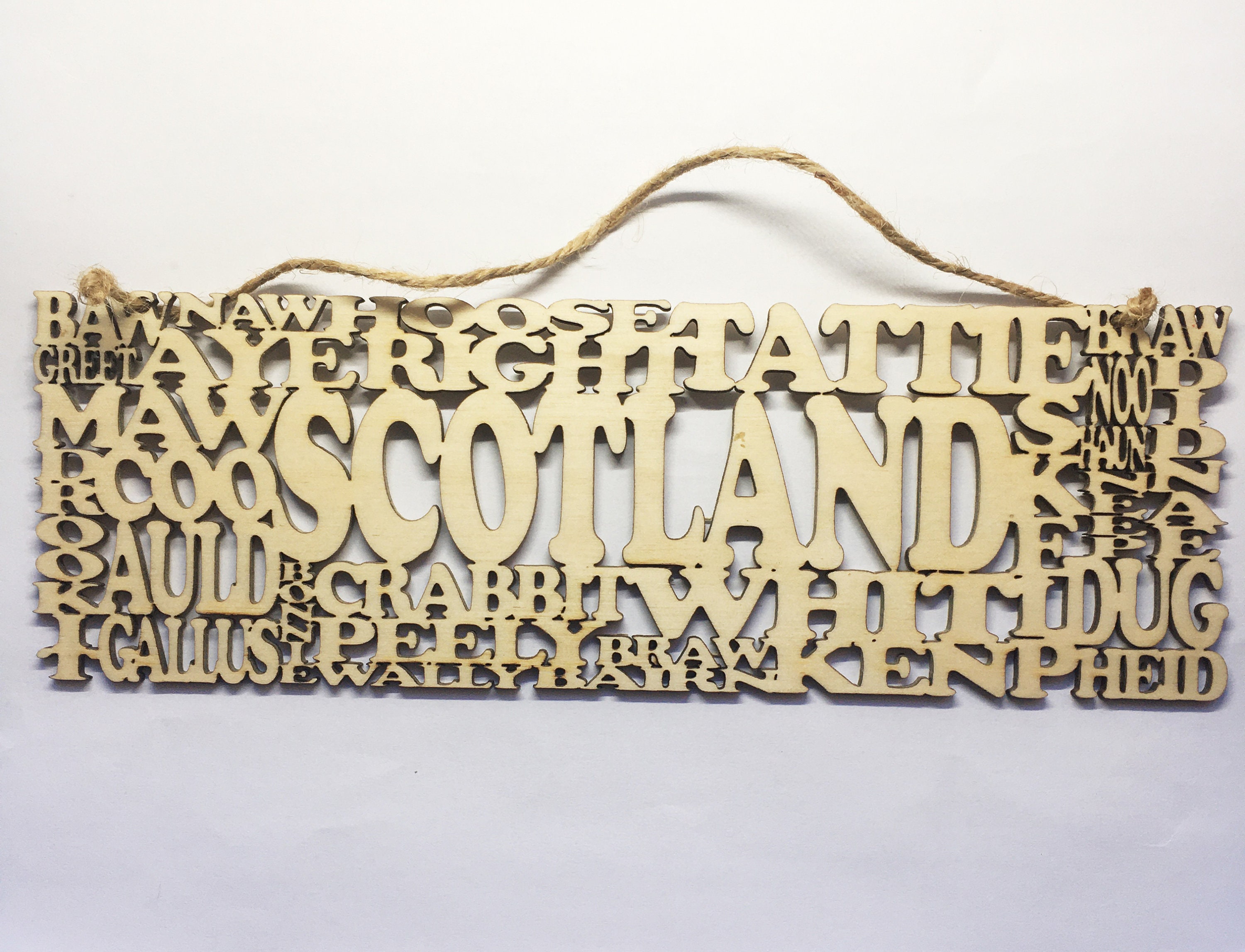 Scottish Slang Hanging Wall Home Decor Funny Scottish Gift - Etsy Canada