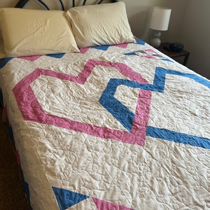 Twisted Hearts Pink & Blue - Etsy