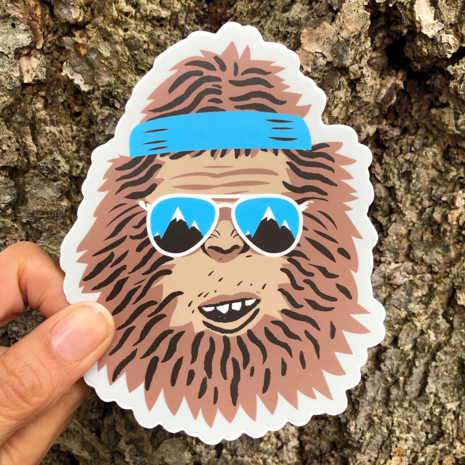 Squatch Mountain Sticker - Etsy