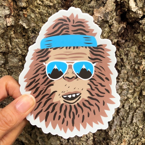 Squatch Mountain Sticker - Etsy