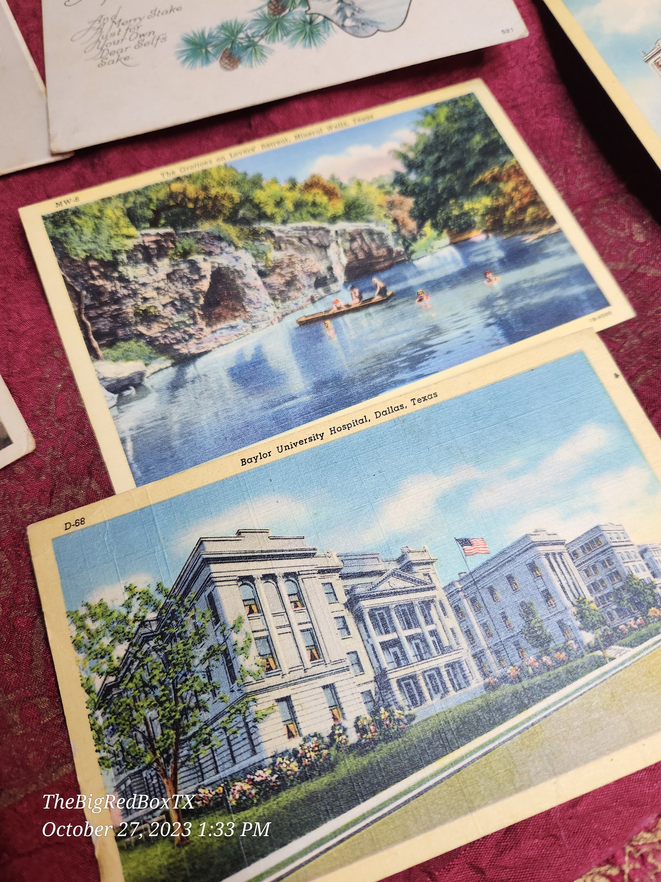 Antique 1920s Collection of Holiday Day Postcards and Travel Post Cards ...