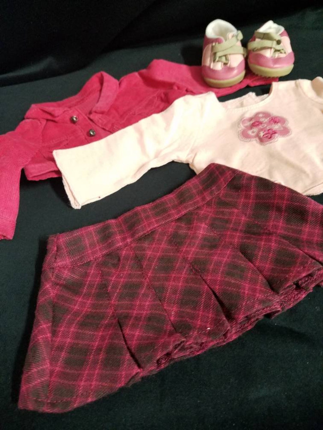 American Girl Fall Corduroy Fashion Set, Skirt, Shoes + - Etsy