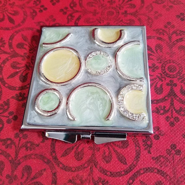 Italian Enamel Compact - Etsy