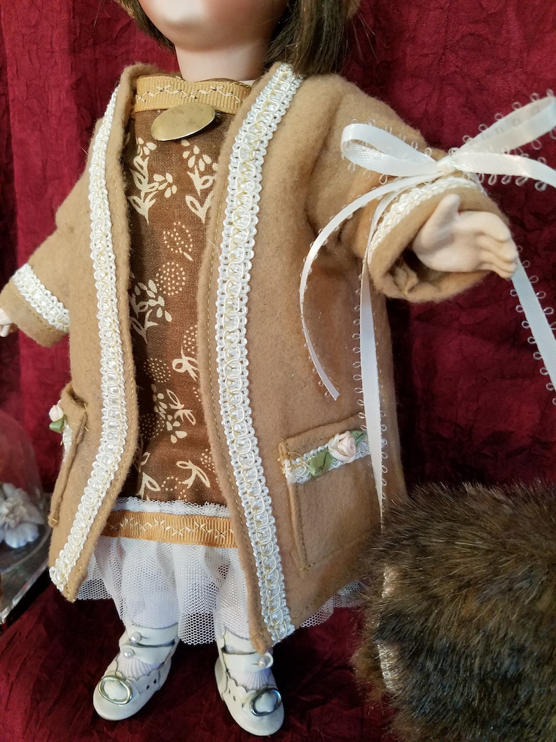 Bleuette Antique Reproduction Torpedo Coat Hat Muff and Robe - Etsy