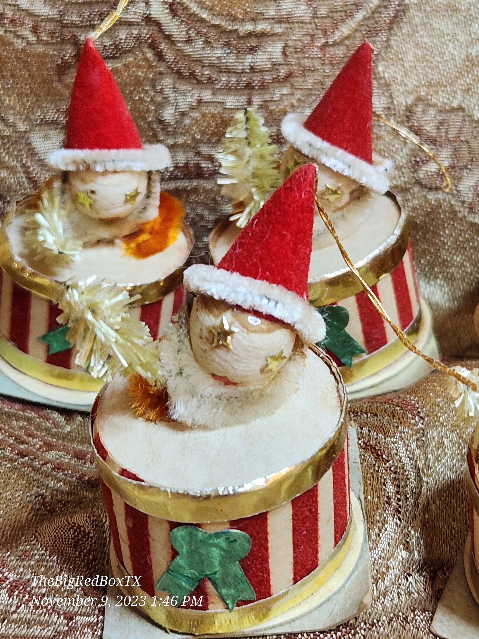VINTAGE Germany Putz Santa Drums Ornament, Choose One - Etsy