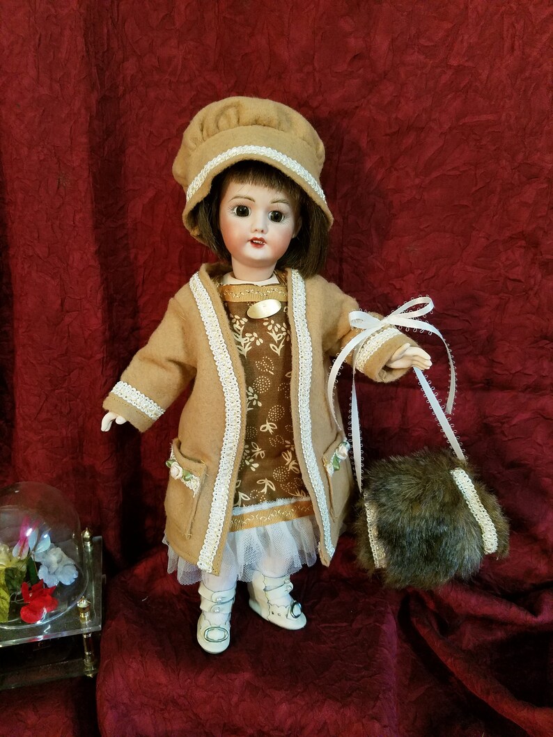 Bleuette Antique Reproduction Torpedo Coat Hat Muff and Robe - Etsy