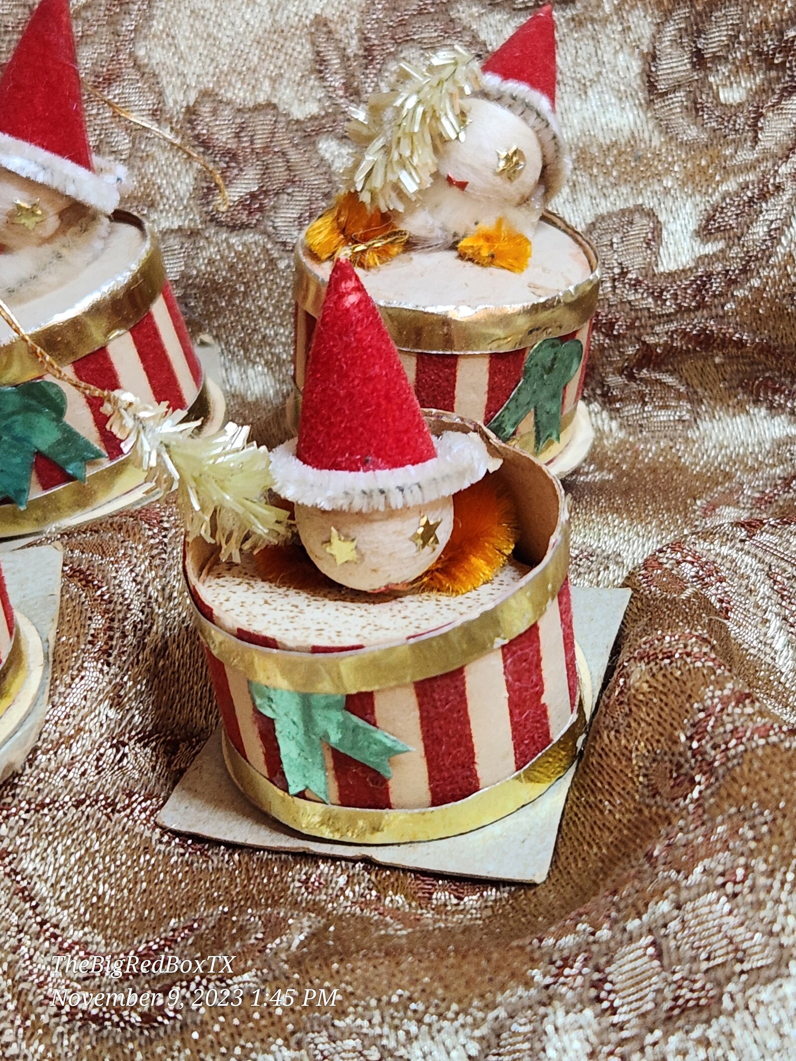 VINTAGE Germany Putz Santa Drums Ornament, Choose One - Etsy