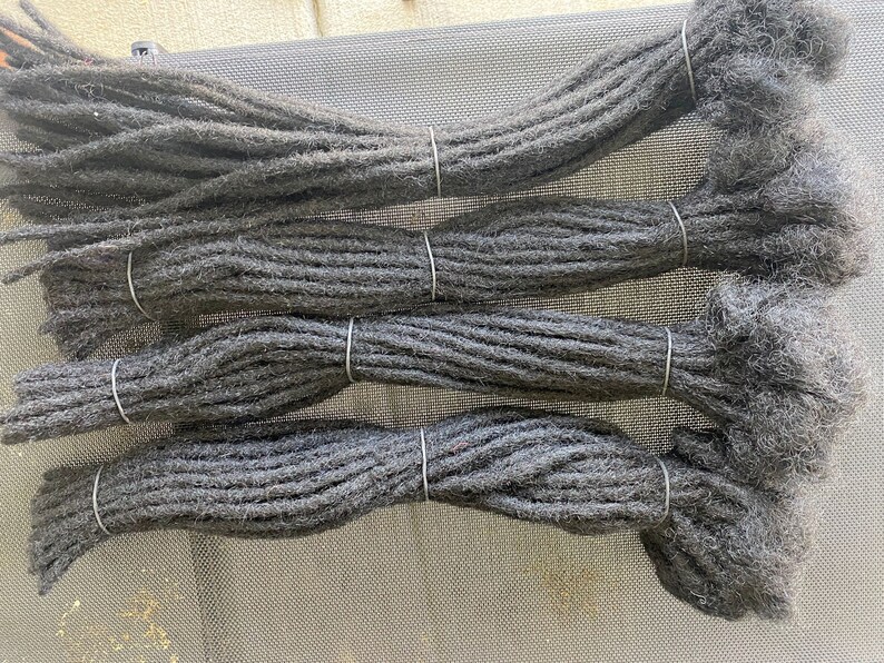 100% Handmade Human Hair Dreadlock Natural Color1b - Etsy