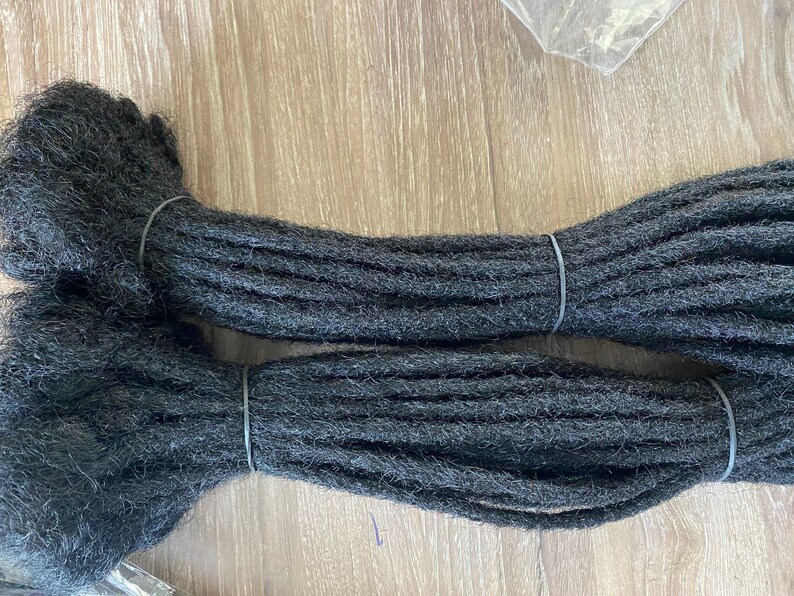 100% Handmade Human Hair Dreadlock Natural Color1b - Etsy