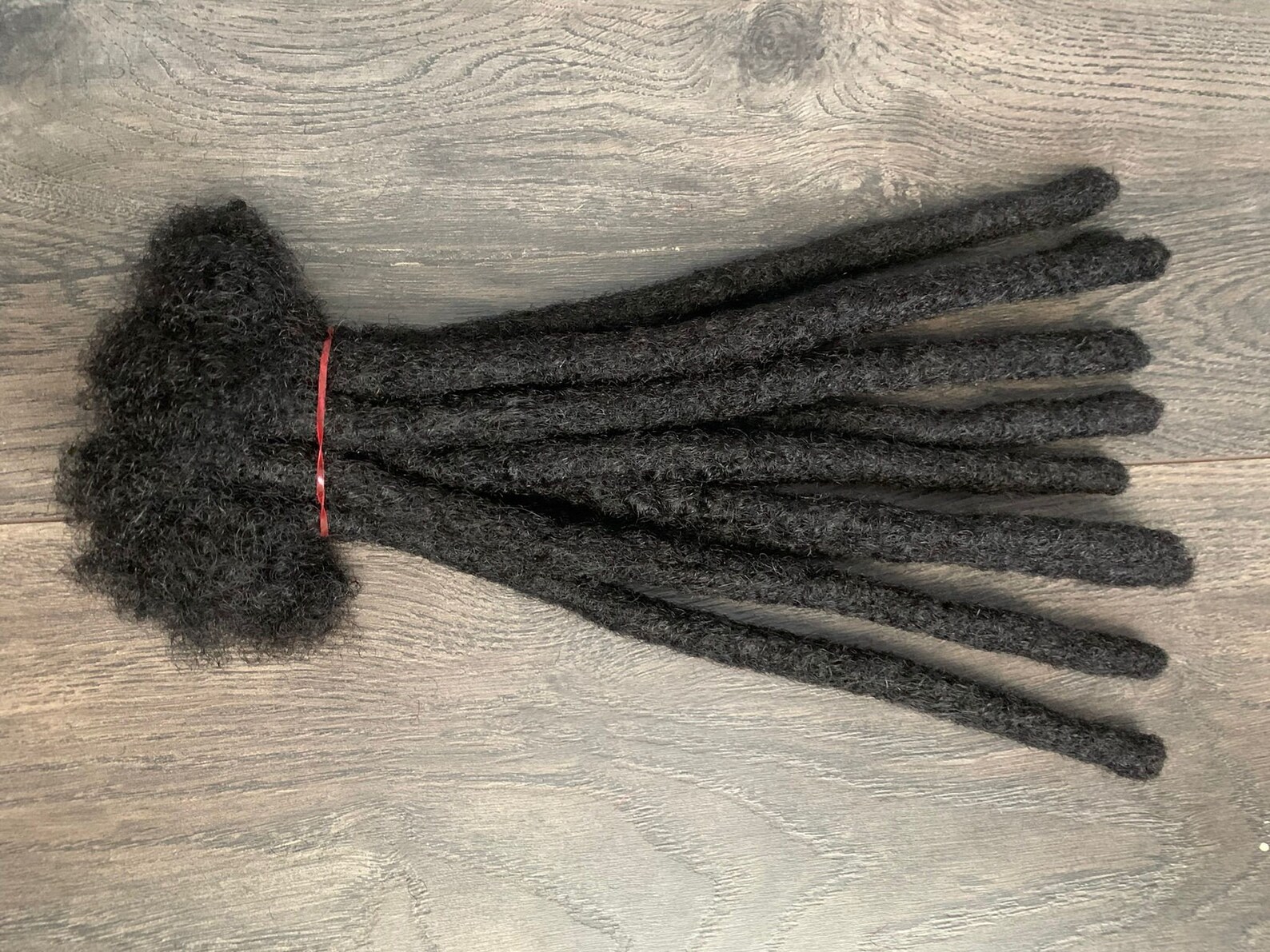 100% Handmade Human Hair Dreadlock, Natural Color(1b) Extensions. 10 ...