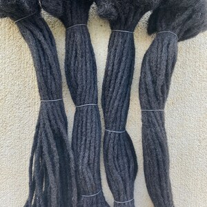 100% Handmade Human Hair Dreadlock Natural Color1b - Etsy