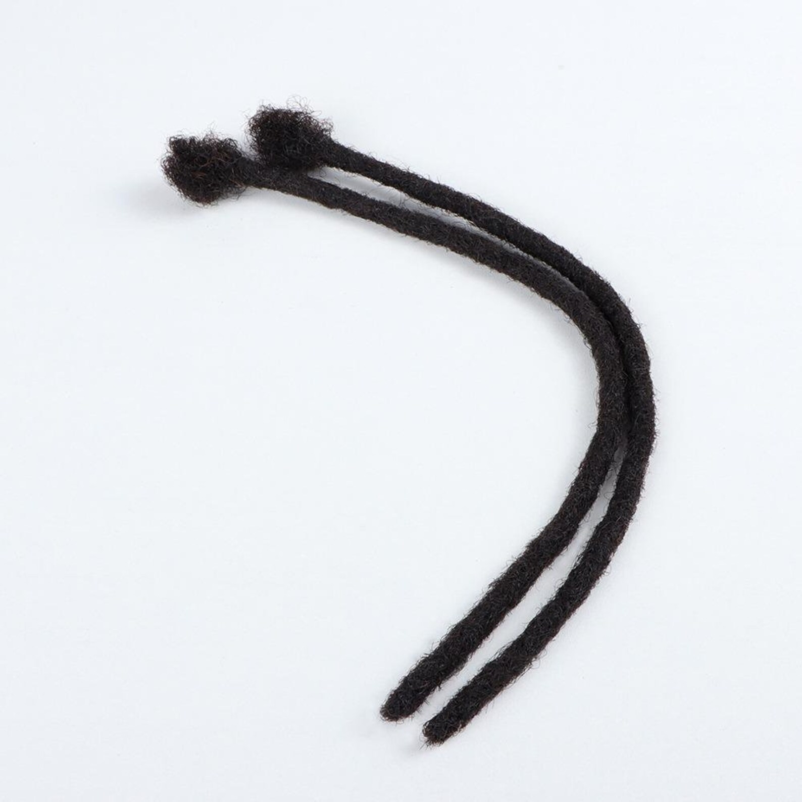 100% Handmade Human Hair Dreadlock, Natural Color(1b) Extensions. 10 ...