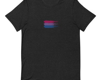 Heart Bisexual Pride Flag T-shirt Bipride Awareness Tshirt for Men ...