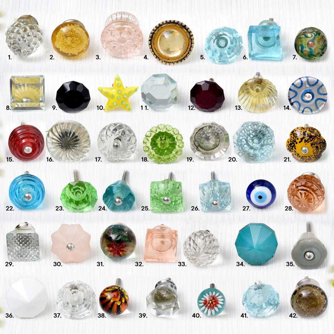 Glass Cabinet Knobs Drawer Pulls Decorative Dresser Knobs Drawer Pulls and Knobs Kitchen Knobs ...