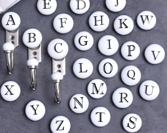 Typewriter Style Letter/number/symbol Coat Hooks - Etsy