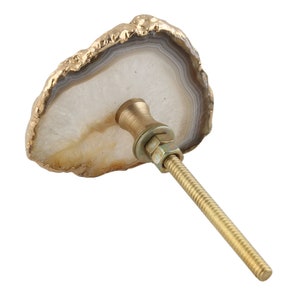 Handicraft Natural Agate Stone Artistic Drawer Knobs Cabinet Dresser ...