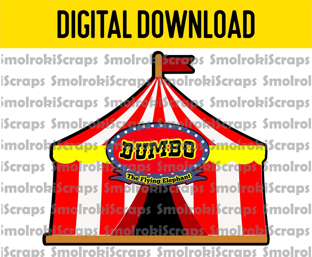 Dumbo's Circus Tent SVG - Etsy