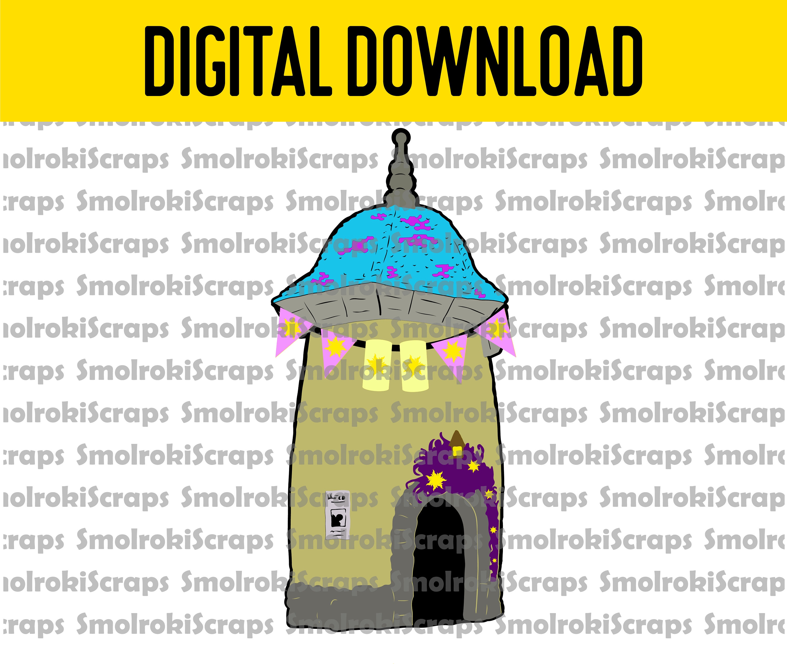 Tangled Bathroom Tower SVG - Etsy