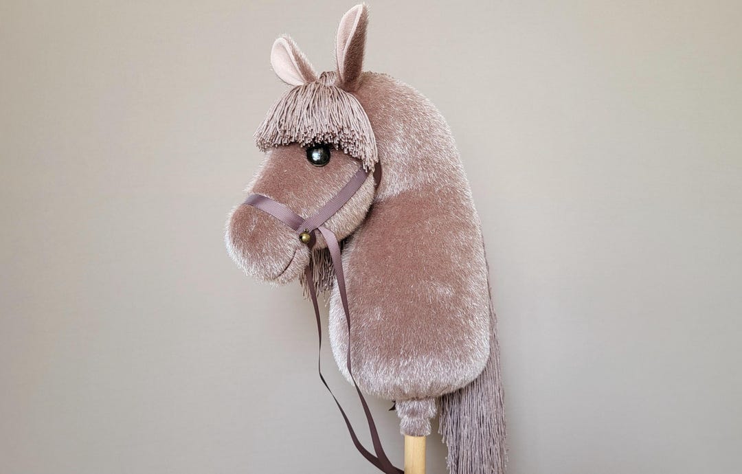 Hobby Horse Head on a Stick for Children Ride on Outdoor/indoor Playing ...