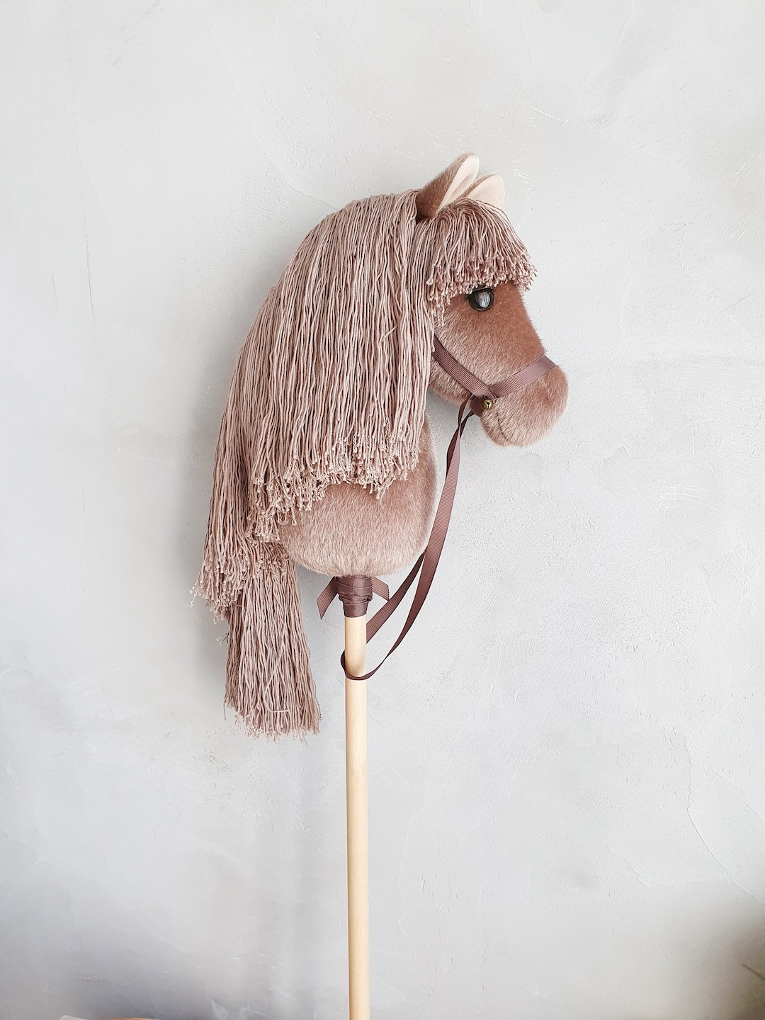Hobby Horse Head on a Stick for Children Ride on Outdoor/indoor Playing ...