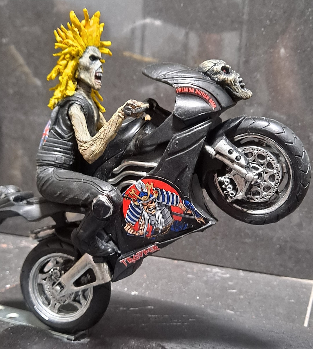Iron Maiden Custom Made Eddie Figure. Resin Figurine Biker EDDIE on ...