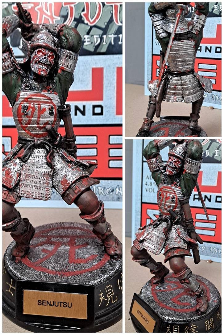 Iron Maiden Figure Eddie Samurai Warrior Senjutsu. Trooper Beer Sun and ...