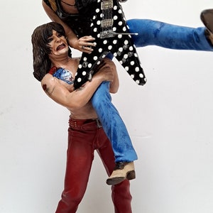 Ozzy Osbourne Randy Rhoads Tribute Figure Handpainted Resin Figurine 12 ...
