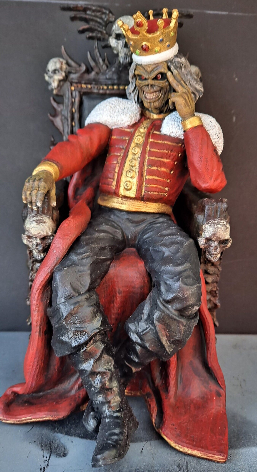Iron Maiden Inspired Eddie 10" Figure Edward the Great King on Throne ...