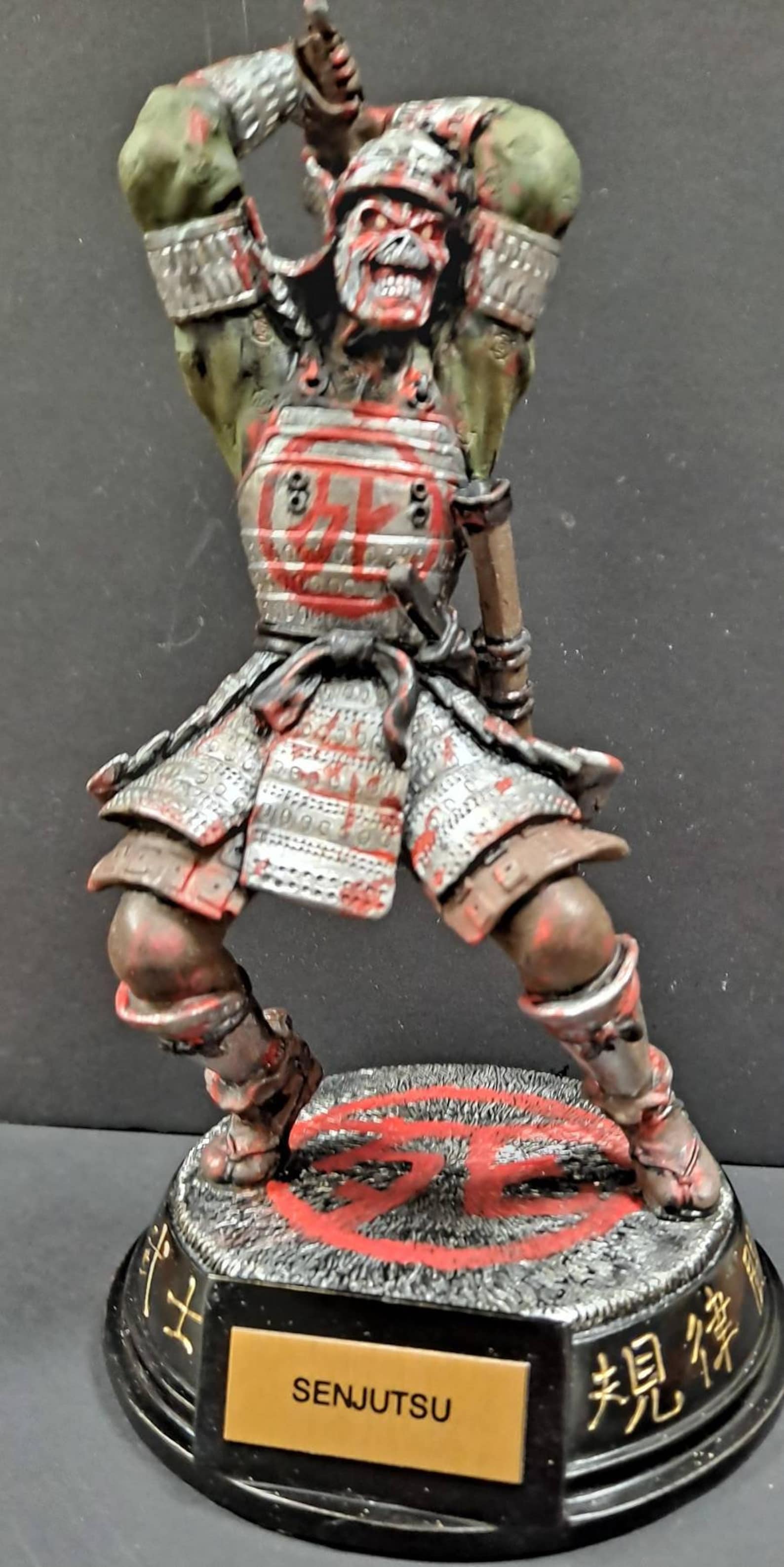 Iron Maiden Figure Senjutsu Eddie Samurai Warrior. Trooper Beer Sun and ...