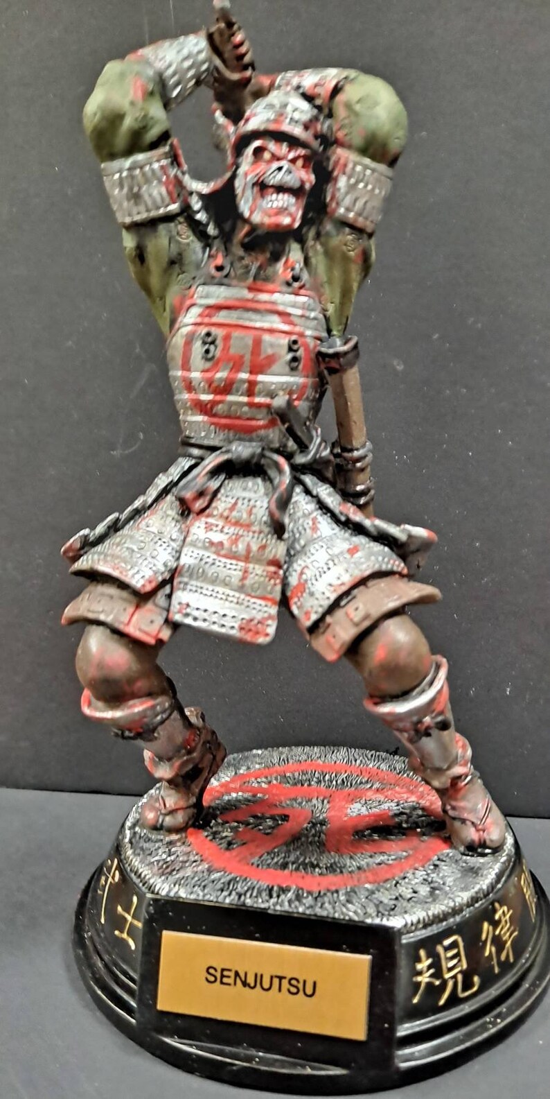 Iron Maiden Figure Senjutsu Eddie Samurai Warrior. Trooper Beer Sun and ...