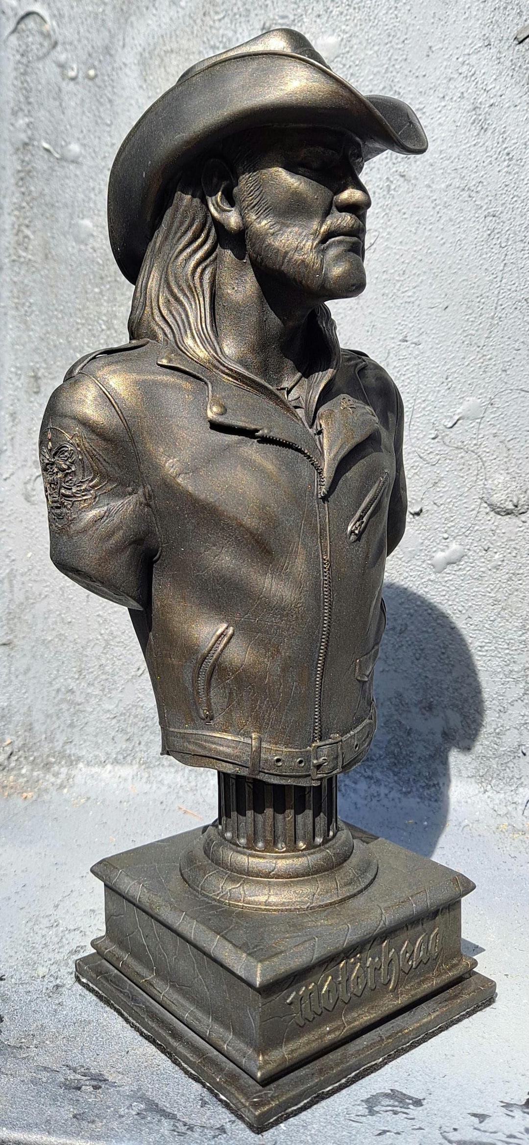 Motőrhead Inspired Lemmy Kilmister Bust Figure Custom Made to Order. 10 ...