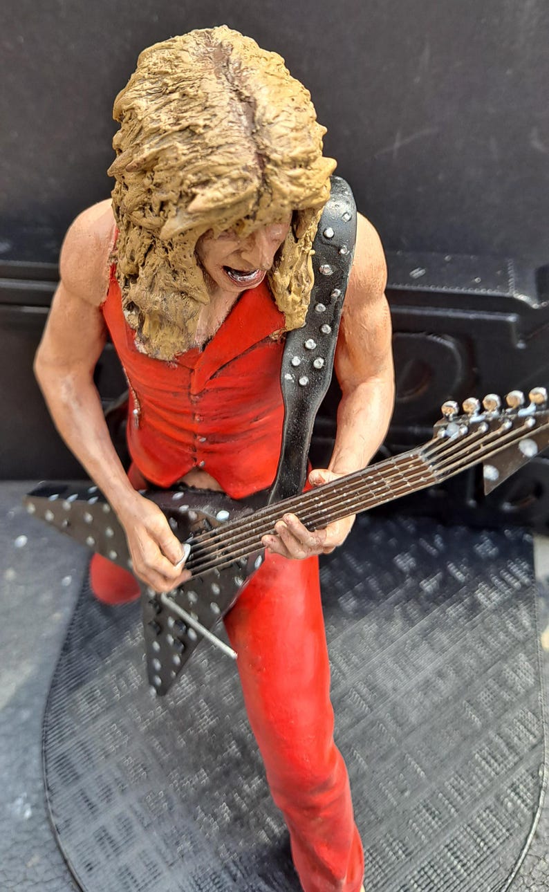 Randy Rhoads Tribute 8 Inch Figure Hand Painted Resin 1/10 Scale ...